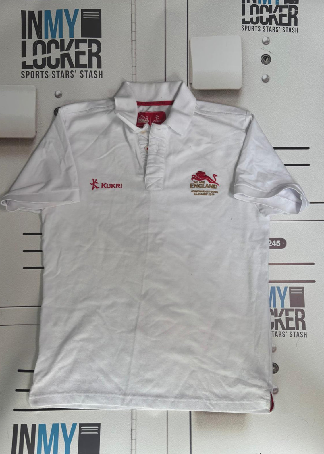Marcus Watson - England Rugby Commonwealth Games 2014 Polo Shirt [Whit – In My Locker