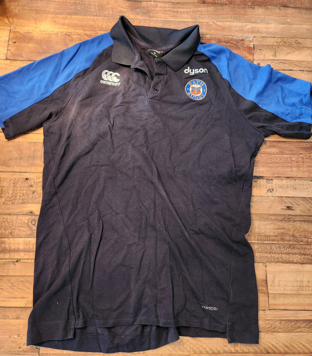 Tom Doughty - Bath Rugby Polo T-Shirt [Black and Blue] – In My Locker