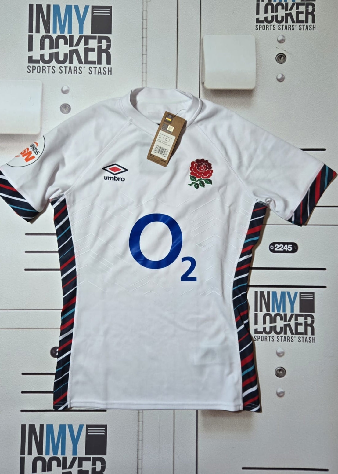 England Rugby - Umbro O2 Six Nations Match Shirt [White] – In My Locker